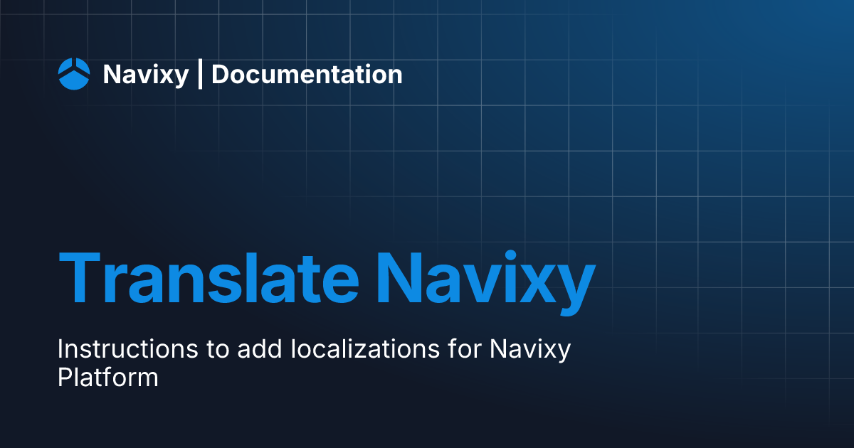 Translate Navixy | Navixy | Documentation
