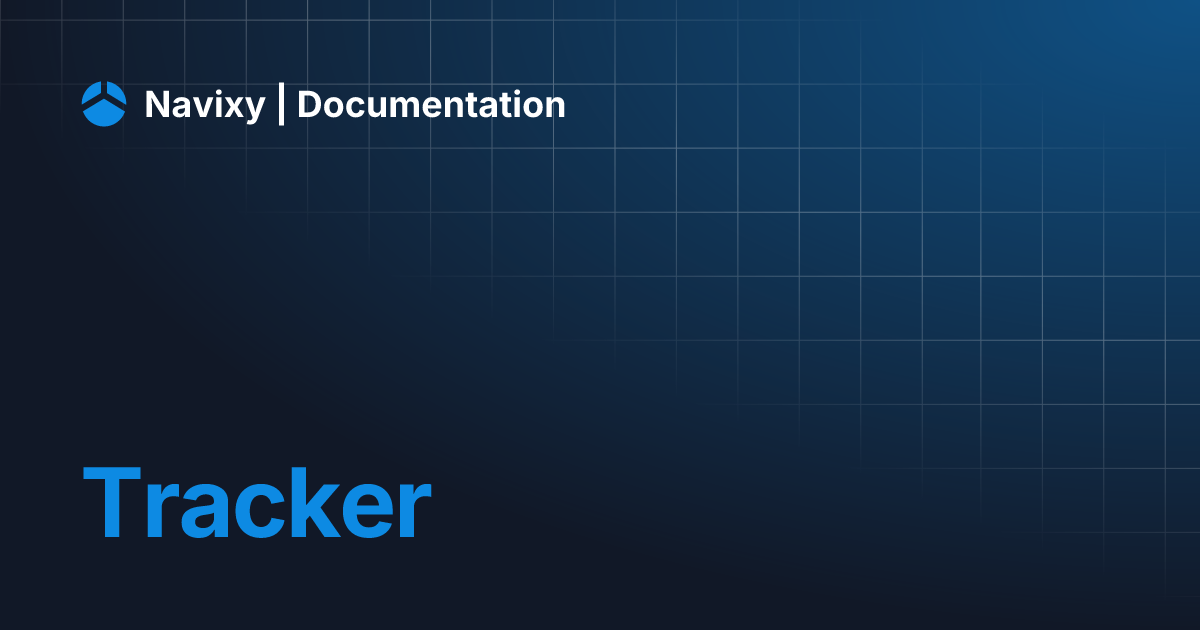 Tracker | Navixy | Documentation
