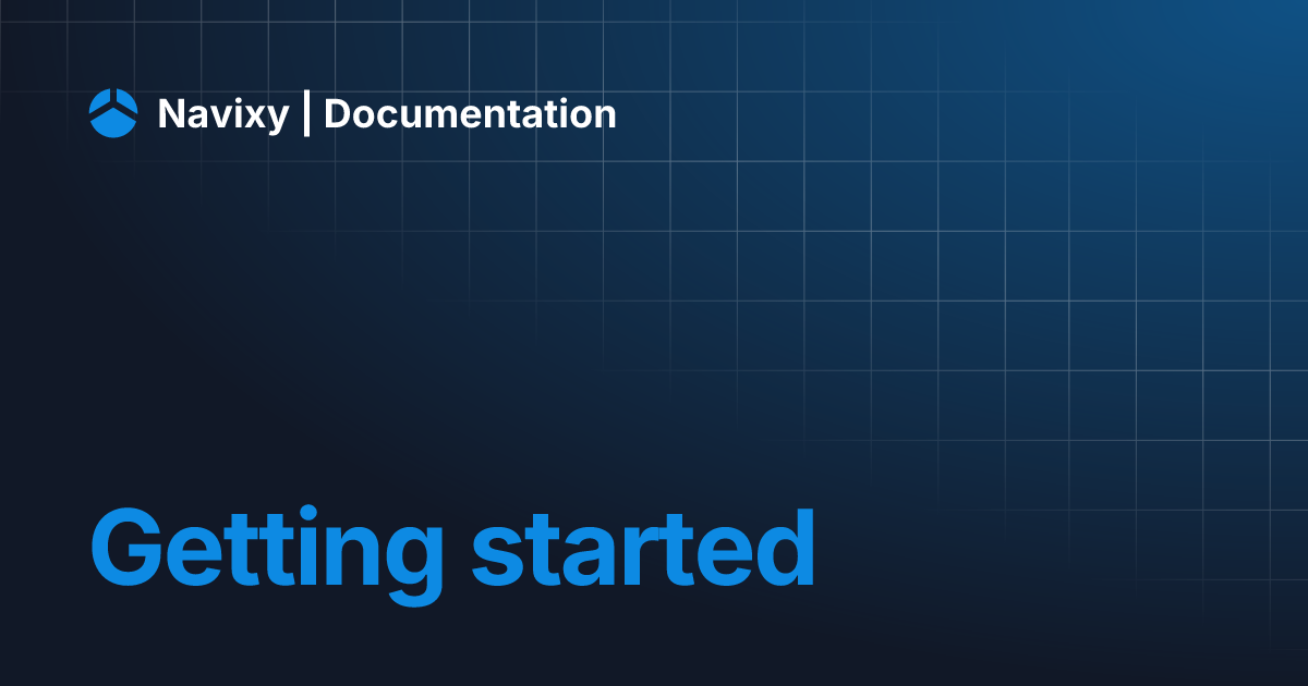 Getting started | Navixy | Documentation