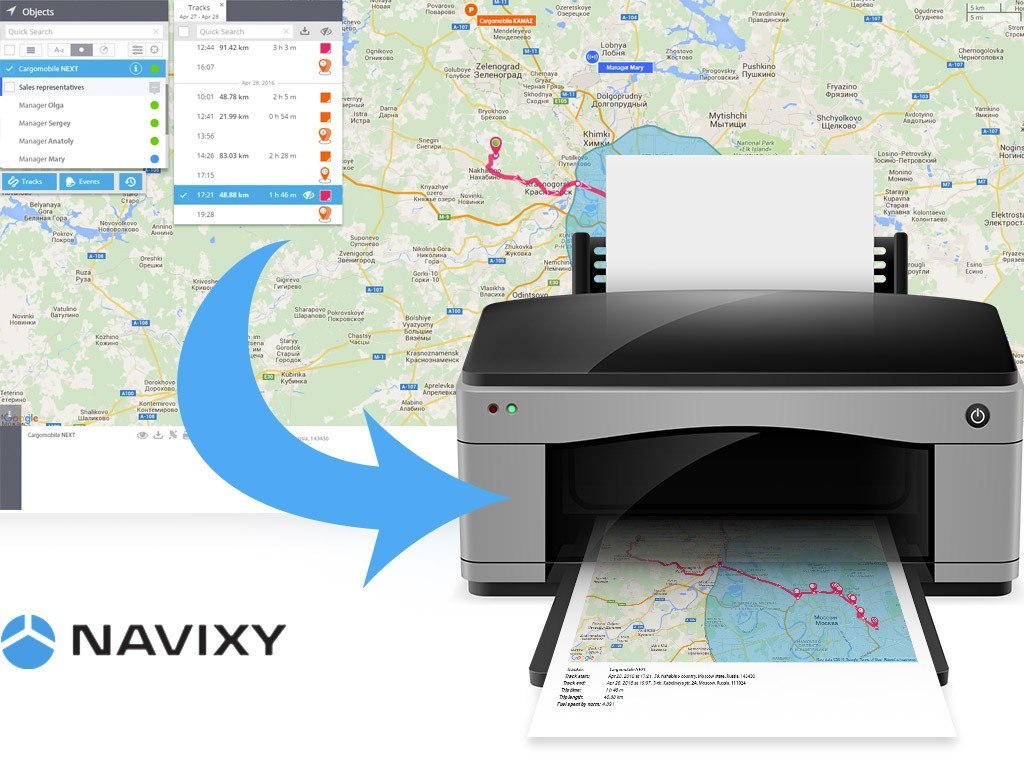 Navixy New Function "Print The Track" - Navixy