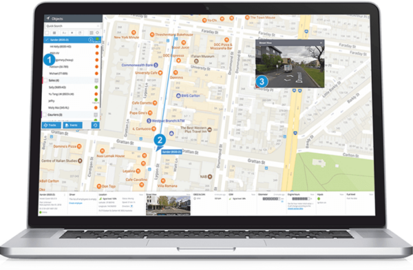 Live tracking and history: events, trip statistics, OBD2 / CAN data ...