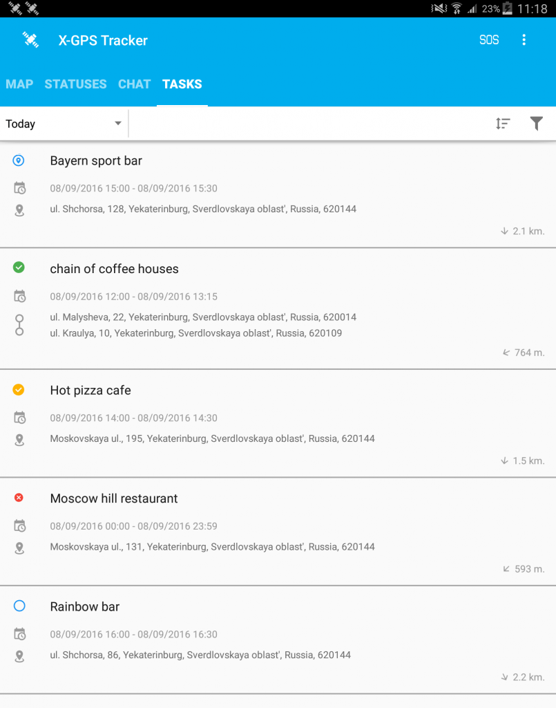 Atribuir tarefas a aplicativos rastreadores X-GPS — Navixy