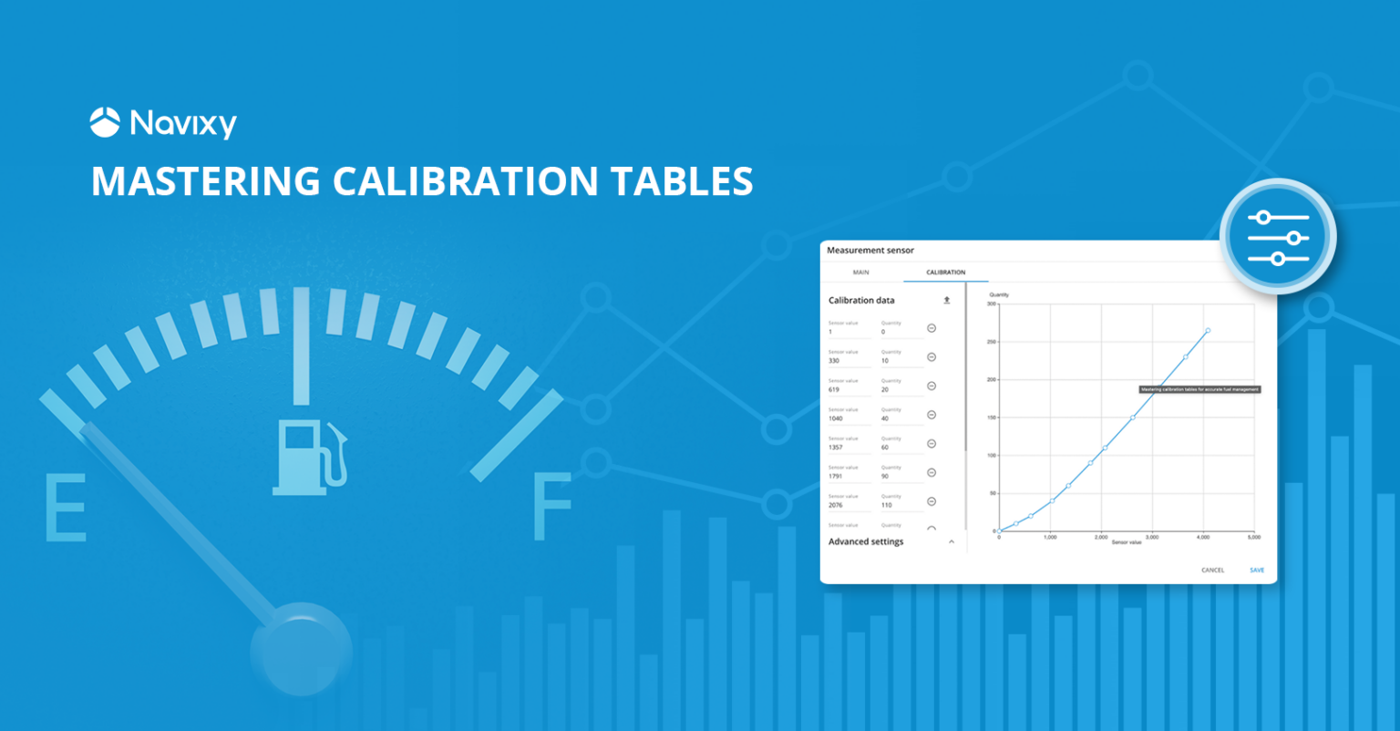 Mastering calibration tables for accurate fuel management — Navixy