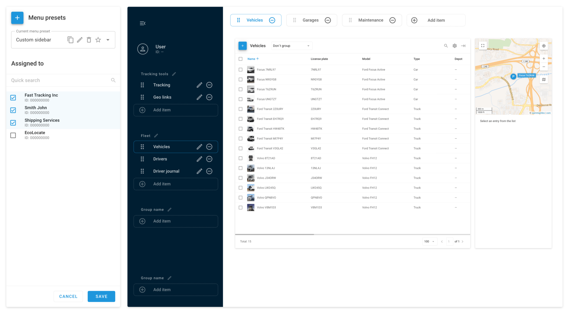 Enhance User Interface in Telematics Platforms