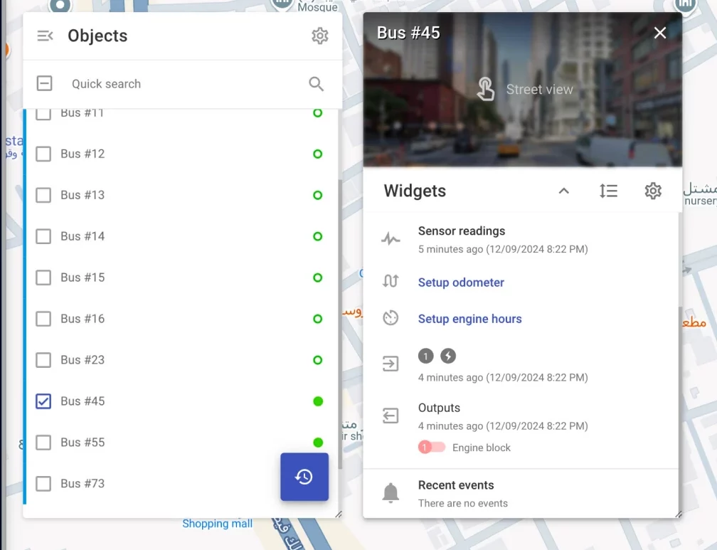 School bus tracking with Navixy